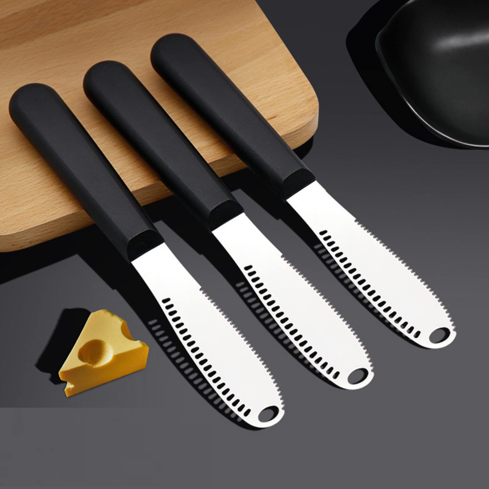 Butter Slicers Easy Spread Butter Knife Spreader Knives with Holes Butter Knives & Picks for Cold Butter Stainless-Steel Butterknife Flatware Table Dinner Knifes for Dessert Steak