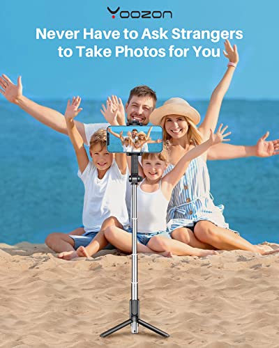 Portable Selfie Stick Tripod for iPhone - Versatile Selfie Stick Remote with Cold Shoe & 1/4" Screw, Phone Stand Tripod for iPhone 14 Plus 14 13 12 Pro Max Mini,Samsung Galaxy S22 Note 20, Pixel 6XL