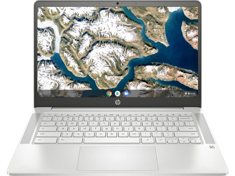 HP Chromebook 14a-na1010ca 14" Intel Celeron N4500 4GB 64 GB eMMC Chrome OS Mineral Silver(Renewed)