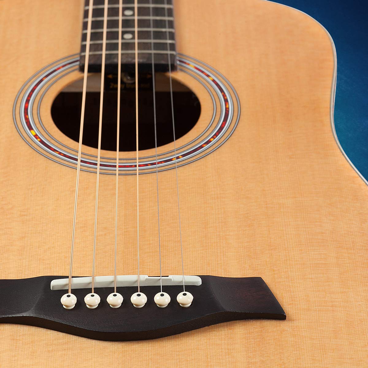 Hola! Music Acoustic Guitar Bundle for Beginners and Kids - 3/4 Size (36") Guitars - "Natural"