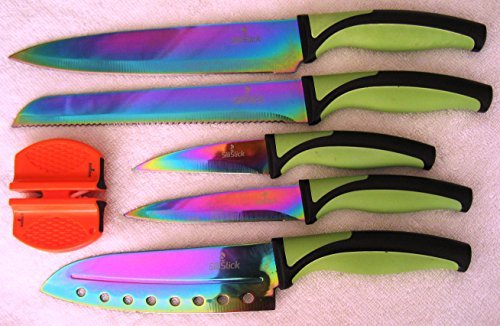 SiliSlick Ceramic Knife Sharpener - Professional Grade Sharpening Tool with 2 Stage Coarse, Medium, and Fine Grinding for Straight and Serrated Knives