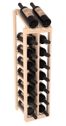 Wine Racks America InstaCellar Display Top Wine Rack Kit - Durable and Expandable Wine Storage System, Pine Unstained - Holds 16 Bottles