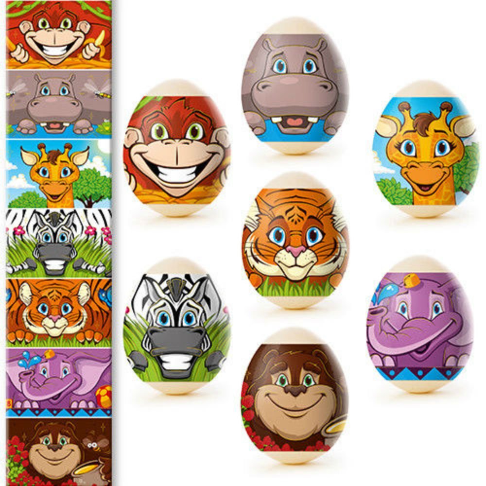Easter Egg Wraps Thermo Heat Shrink Sleeve Decoration Pysanka Pysanky Jungle
