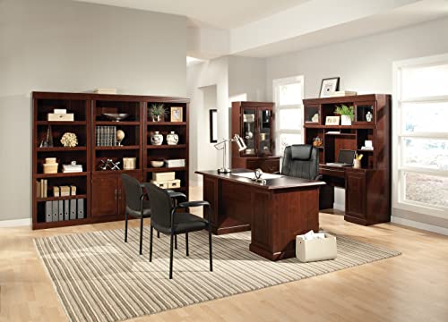 Sauder Heritage Hill 4 tier Library With Doors - Classic Cherry finish