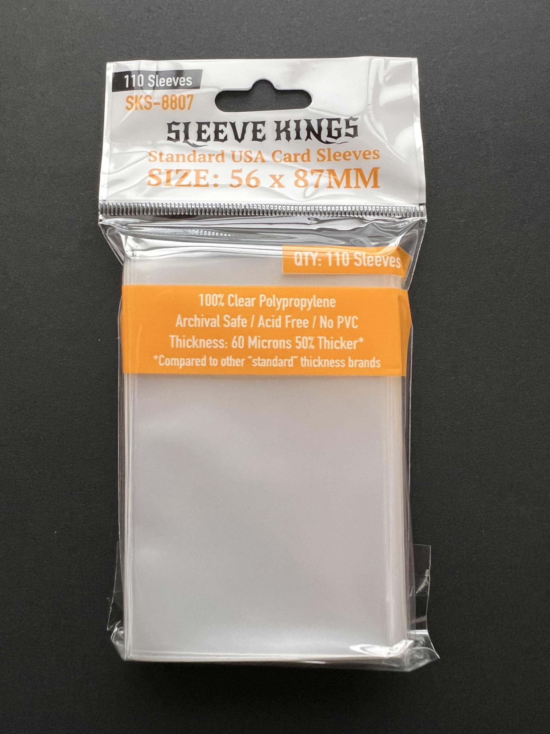 Sleeve Kings Standard USA Card Sleeves 56 X 87 mm (4x110 Pack, 440 Sleeves)