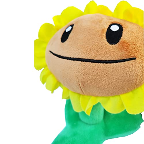 JHESAO 8" Sunflower Plants and Zombies Plush Zombies Toys PVZ Plushies 1 2 Stuffed Soft Doll Sunflower Plush New