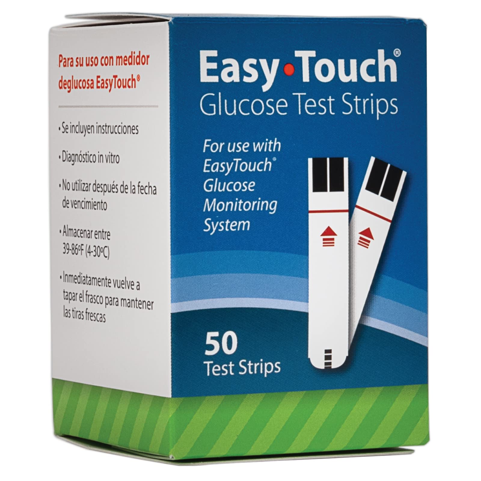 Easy Touch Blood Glucose Diabetic Test Strips Box of 50 CT (Bundle of 4)