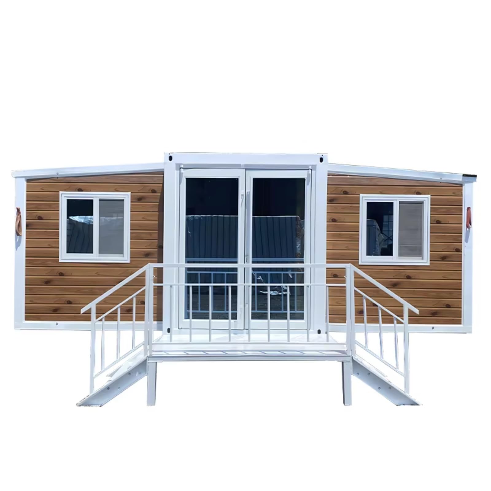 Expandable Modular Container Houseā2 Bedroom Foldable Design with Kitchen, Perfect for Construction Sites, Emergency Shelters, and Recreational Living Solutions