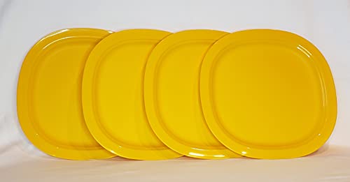 Birsppy ANGIEHAIE Microwave Luncheon Plates 9.5" Yellow