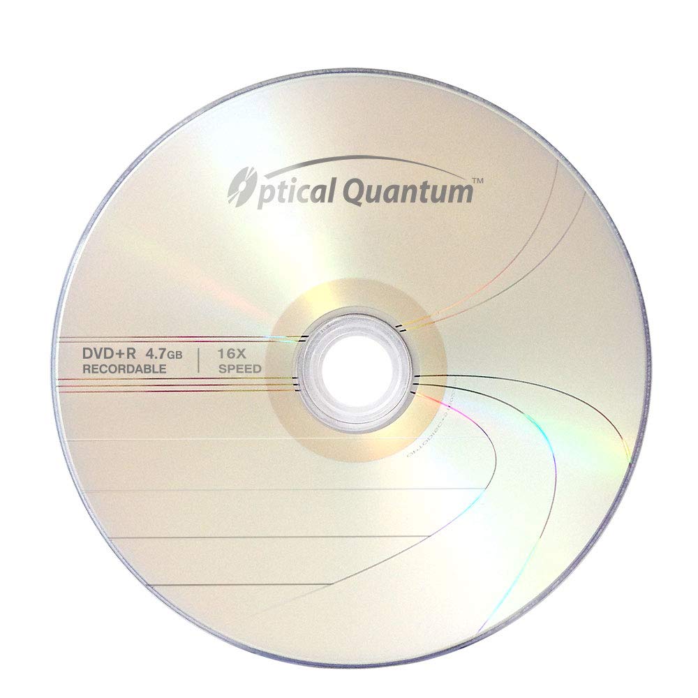 Optical Quantum DVD+R 4.7GB 16x Recordable Media Disc - 100 Spindle (FFP) OQDPR16LT-BX