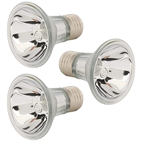 Dehydrator 3Pack Reptile Sun Lamp Full Spectrum Basking Spot Bulbs Reptile Healthy Light for Turtle Aquarium Aquatic Reptile Lizard(25,50,75W) (Color : 25w)