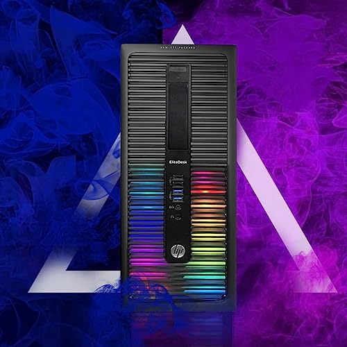 HP Gaming PC Desktop Computer - Intel Quad I7-6700 up to 4.0GHz, GeForce GTX 1660S 6G, 32GB DDR4 Memory, 128G SSD + 3TB, RGB Keyboard & Mouse, WiFi & Bluetooth 5.0, Win 10 Pro (Renewed)