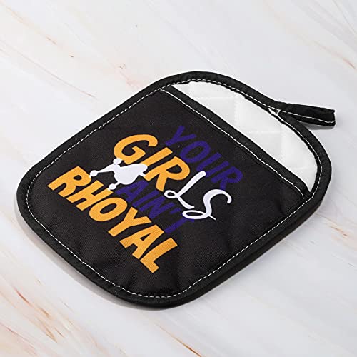 G2TUP Sigma Gamma Rho Sorority Oven Mitts Heat Resistant Your Girls Ain’t Rhoyal Kitchen Decor SGRho Sorority Gift (Your Girls Ain’t Rhoyal)