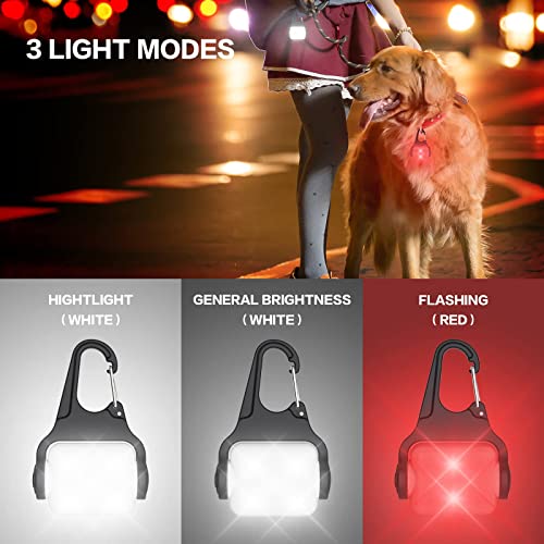 Dog Lights for Night Walking β 50LM Dog Collar Light, 3 Modes Rechargeable Dog Light, IP65 Waterproof Dog Walking Light, Dog Flashlight for Running, Camping, Climbing, Bike, 2 Pack