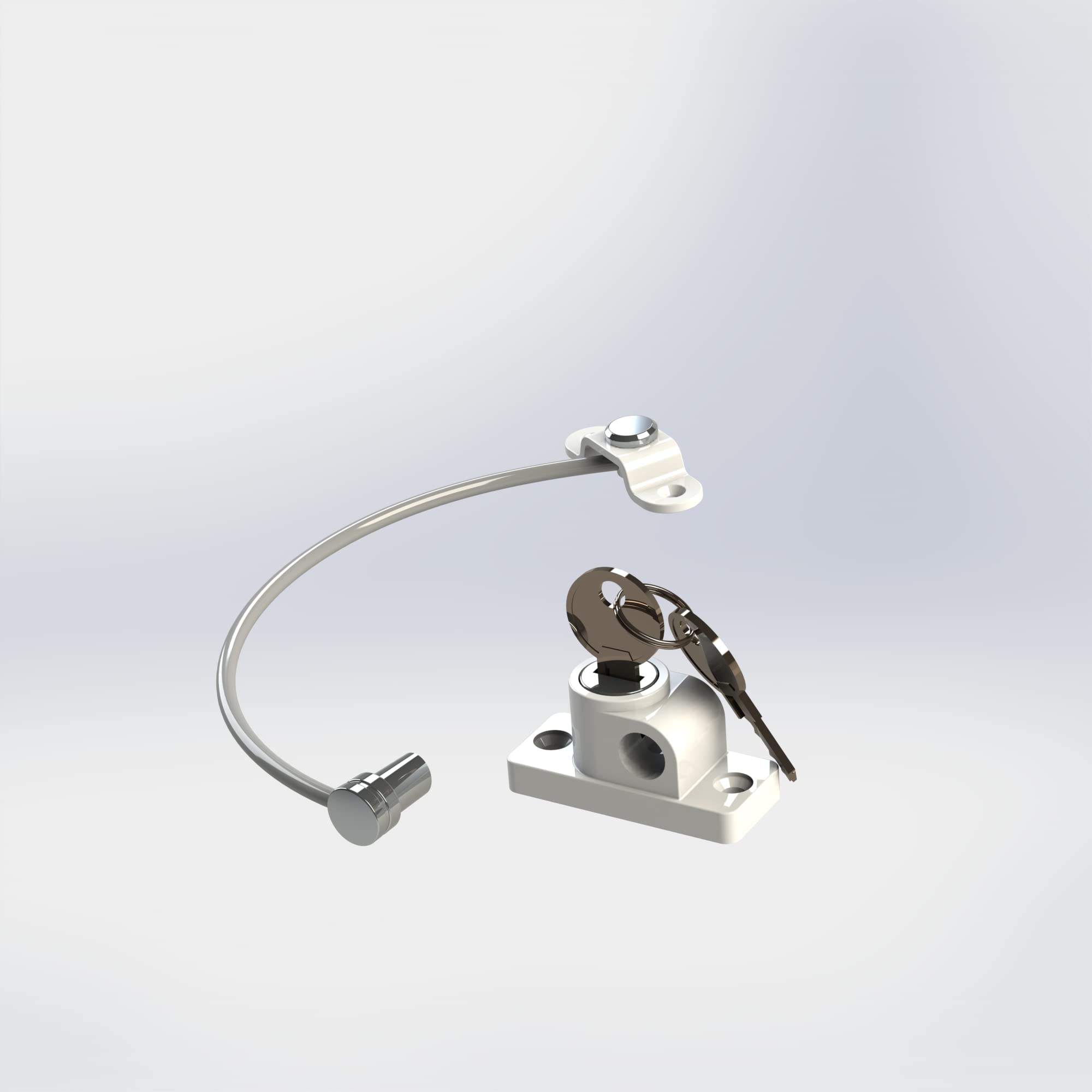 House Guard Child Safety Locks Window Door Cable Ventilator Kid Lock Baby Security Locking Keyed Opening for Baby Protection Prevent Children Falling Window Lock for Most Types of Windows and Doors