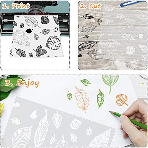 Jekkis 36 Pieces 6mil Blank Stencil Sheets 12x12 Inch, Clear Plastic Acetate Sheet for Craft, Mylar Templates Material for Vinyl Cutting