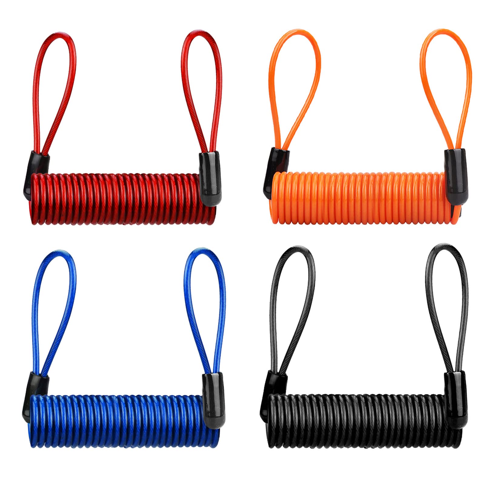 Bike Bicycle Security Cable Anti-Theft Safety Steel Wire Rope Spring Cable Bike Bicycle Lock Padlock Protection Cable motorcycle reminder cable bike security cable disc lock cable disc lock reminder