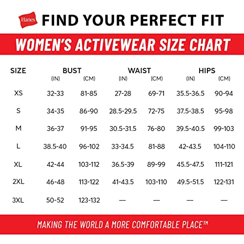 Hanes Women's Stretch Bike Cotton Athletic Inseam Shorts Coat, Black, XX-Large