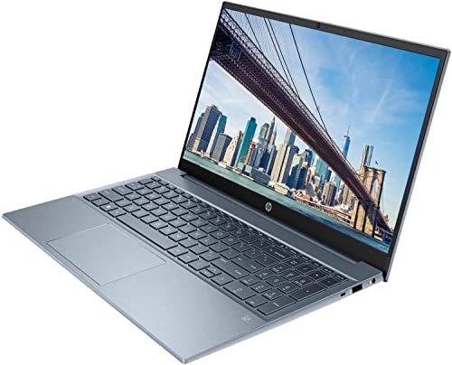 HP Pavilion 15 Business Laptop 15.6" FHD IPS BrightView Touchscreen 13th Gen 10-core i7-1355U Processor 32GB RAM 1TB SSD GeForce MX550 2GB Graphic Backlit USB-C Office365 Win11 Blue + HDMI Cable