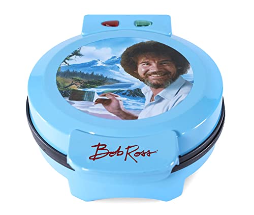 Uncanny Brands Bob Ross Waffle Maker - Bob's Iconic Face on Your Waffles - Waffle Iron