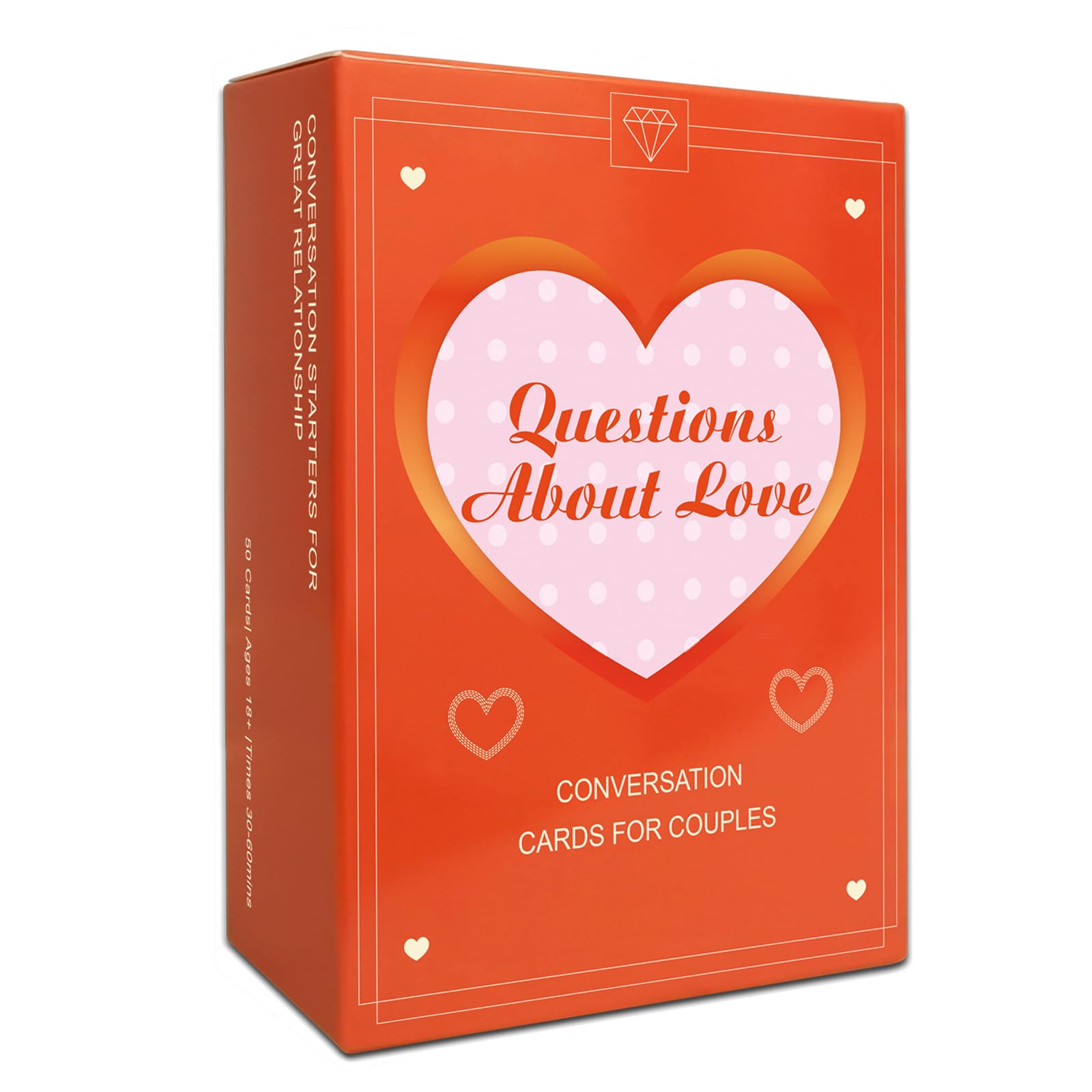 UMONIE Conversation Cards for Couples, Fun Questions Couples Games for Date Night, Cards Game for Couples to Strengthen Relationships, Romance, Trust - Valentine's Day Couples Gifts for Him/Her/Them