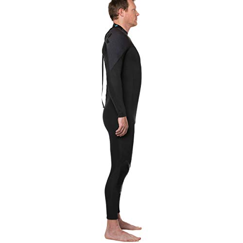 BARE 5MM Revel Men's Full Wetsuit | Combines Comfort and Flexibility | Made from a Blend of Neoprene and Laminate | Designed for All Watersports Including Scuba Diving and Snorkeling | Grey MLS
