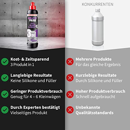 Menzerna 3 in 1 One Step Polish - Medium Cut Polish β high-Gloss Finish and Seal in one (8 fl oz)