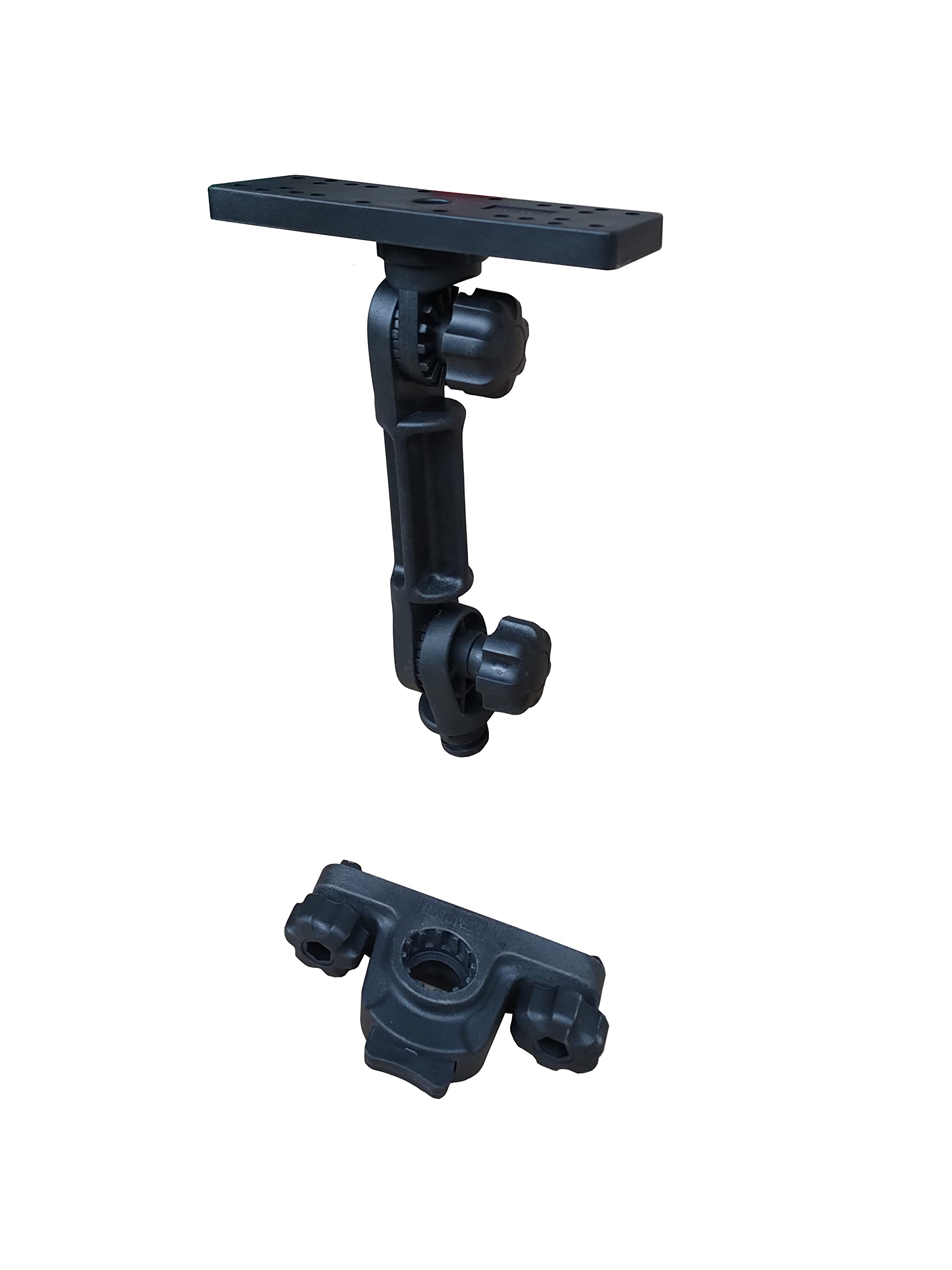Brocraft Universal Electronic Mount for Boat Gunnel Track Mount/Fish Finder Mount for Versatrack Track, Lund Sport Track,Ranger Track System/Electronics Mount with Boat Gunnel Track Mount