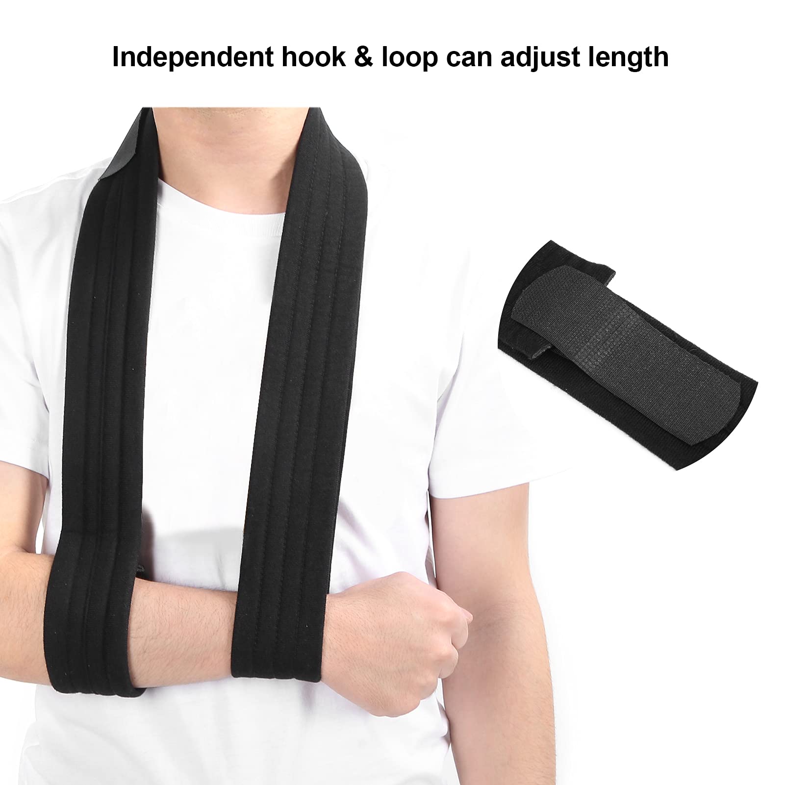 Broken Arm Support, Breathable Reduces Shoulder Pressure Easy to Wear Arm Comfortable for Elbow Injury(S)