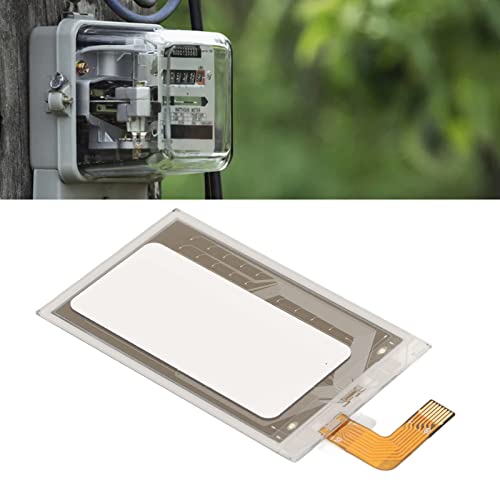 DAUERHAFT E Paper Screen Display, 91 Segments Wide Viewing Angle Black White 1.9in Low Power Consumption Lightweight Electronic Ink Display for Power Meters
