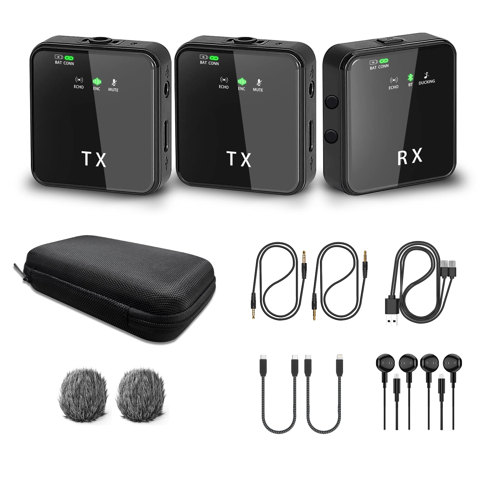 BEIGRAD 2.4GHz Wireless Guitar Transmitter Receiver: Wireless Guitar System for Bass Violin Keyboard Electric Instrument with Premium Sound | 100FT Transmission Distance