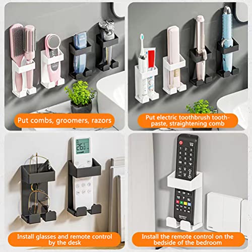 OHEPFD Metal Curling Iron Holder Stainless Steel Metal Hair Tool Holder Ironing Board Hanger Wall Mount Shelves Holder Bathroom Shelf Rack
