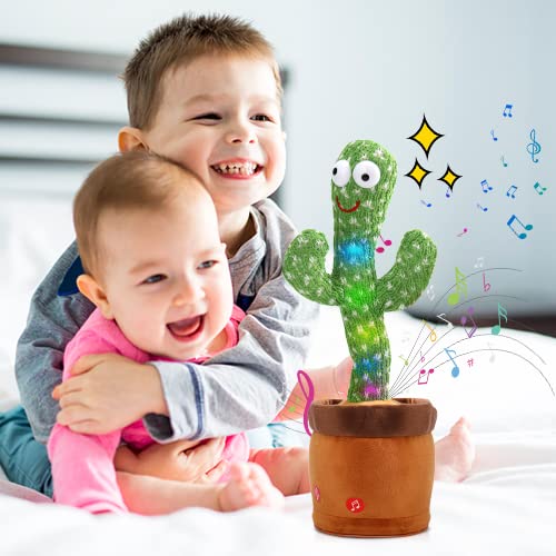 Cactus Toy - Electronic Cactus Toy with Sing, Record and Repeat Functions, Perfect for Baby Boys and Girls and Home Decoration