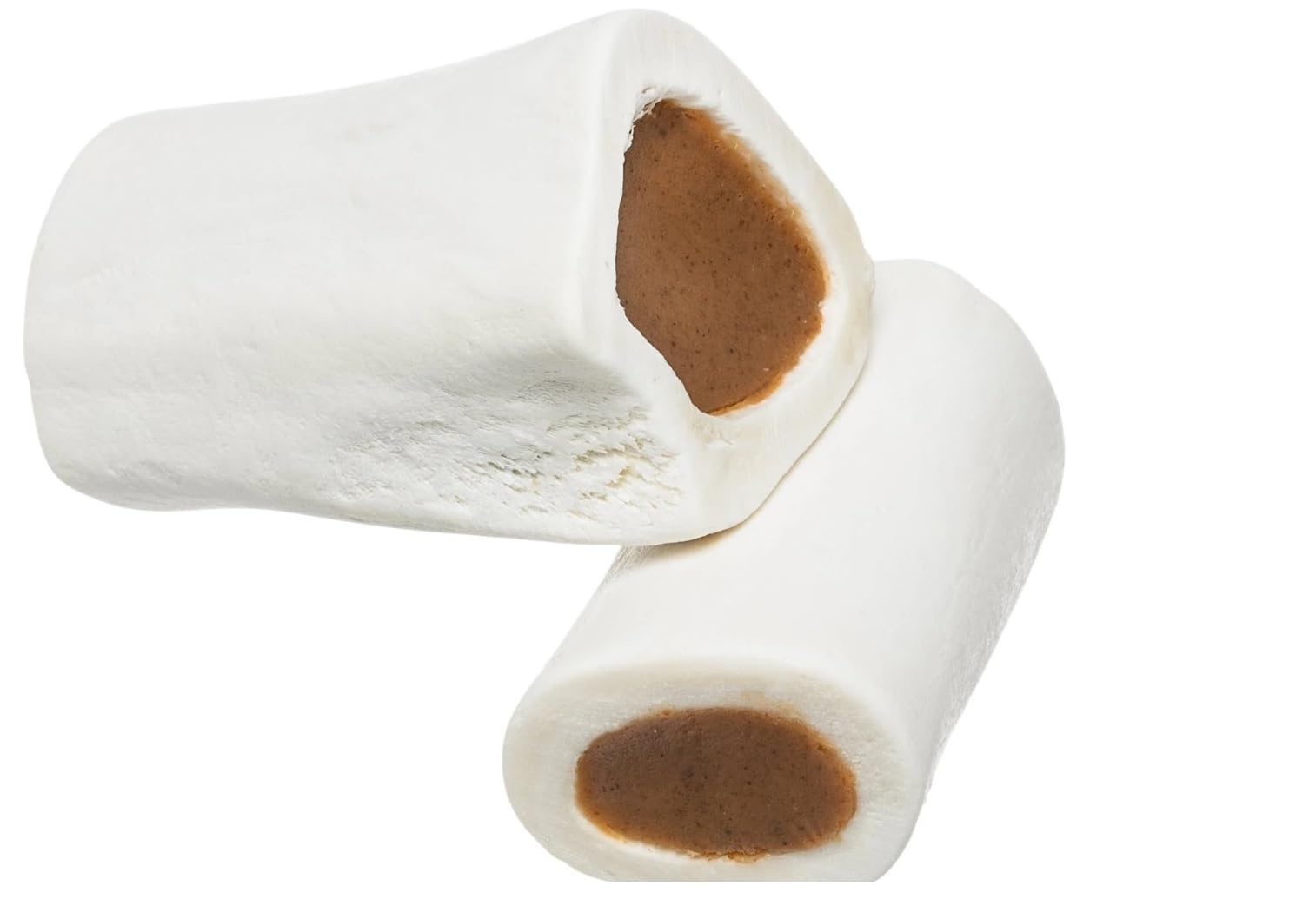 MPP Stuffed Bully Shin Bones 4 Inch Refillable Nutritious Hard Dog Dental Care Chews (5 Bones)