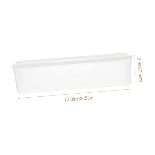 Cabilock 3pcs Transparent Noodle Box Pp Agricultural Products Food Grade