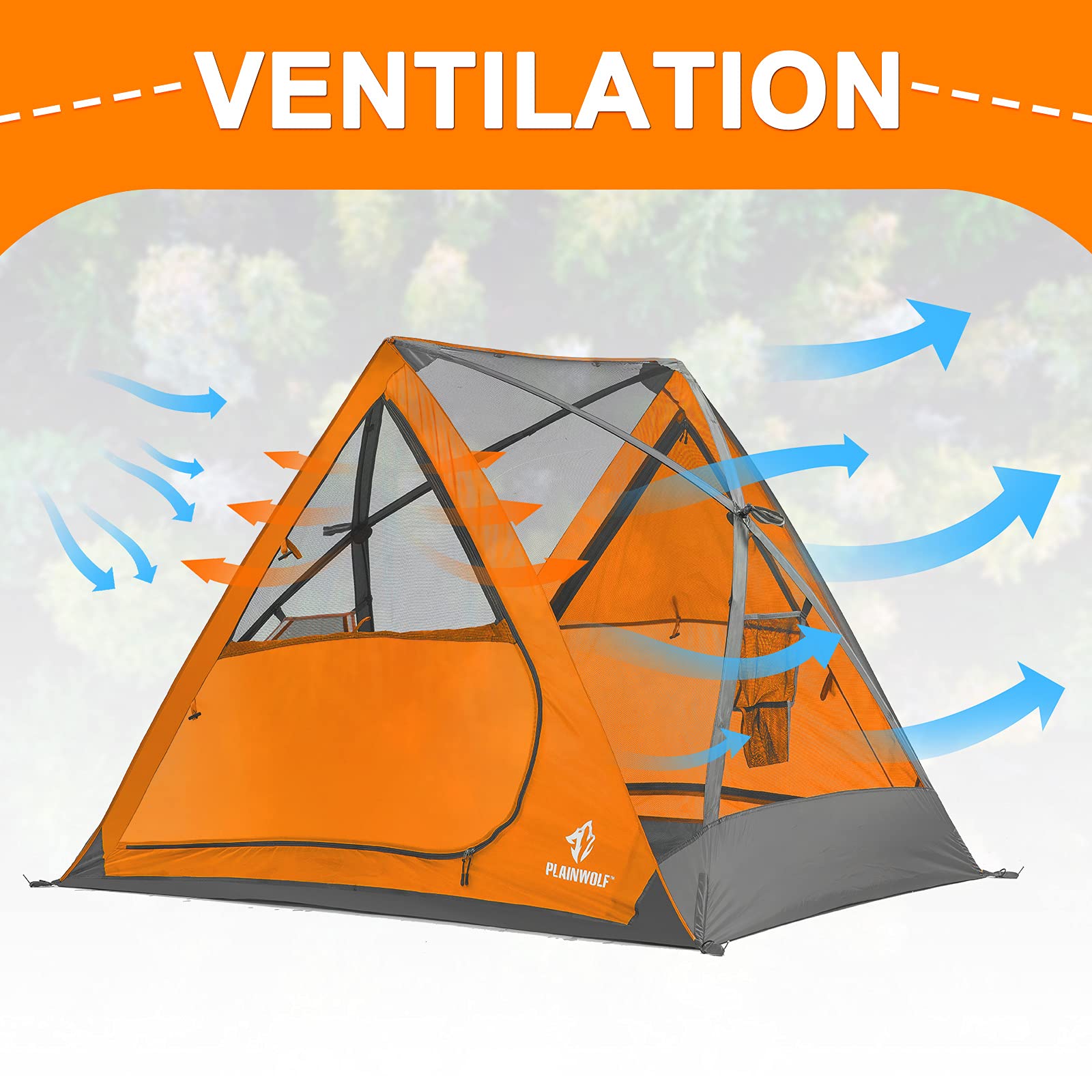 Camping Tent, Easy Up 2 Person Tents