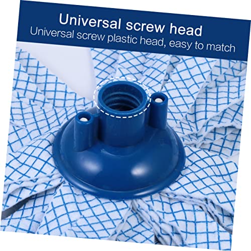 Cabilock 4 Pcs Mop Replacement Head Mop Heads Commercial Cotton Floor Cleaning Mop Head Microfiber Cloth Mop Refill Wet Mop Head Accessories Practical Mop Cloth Filler Care