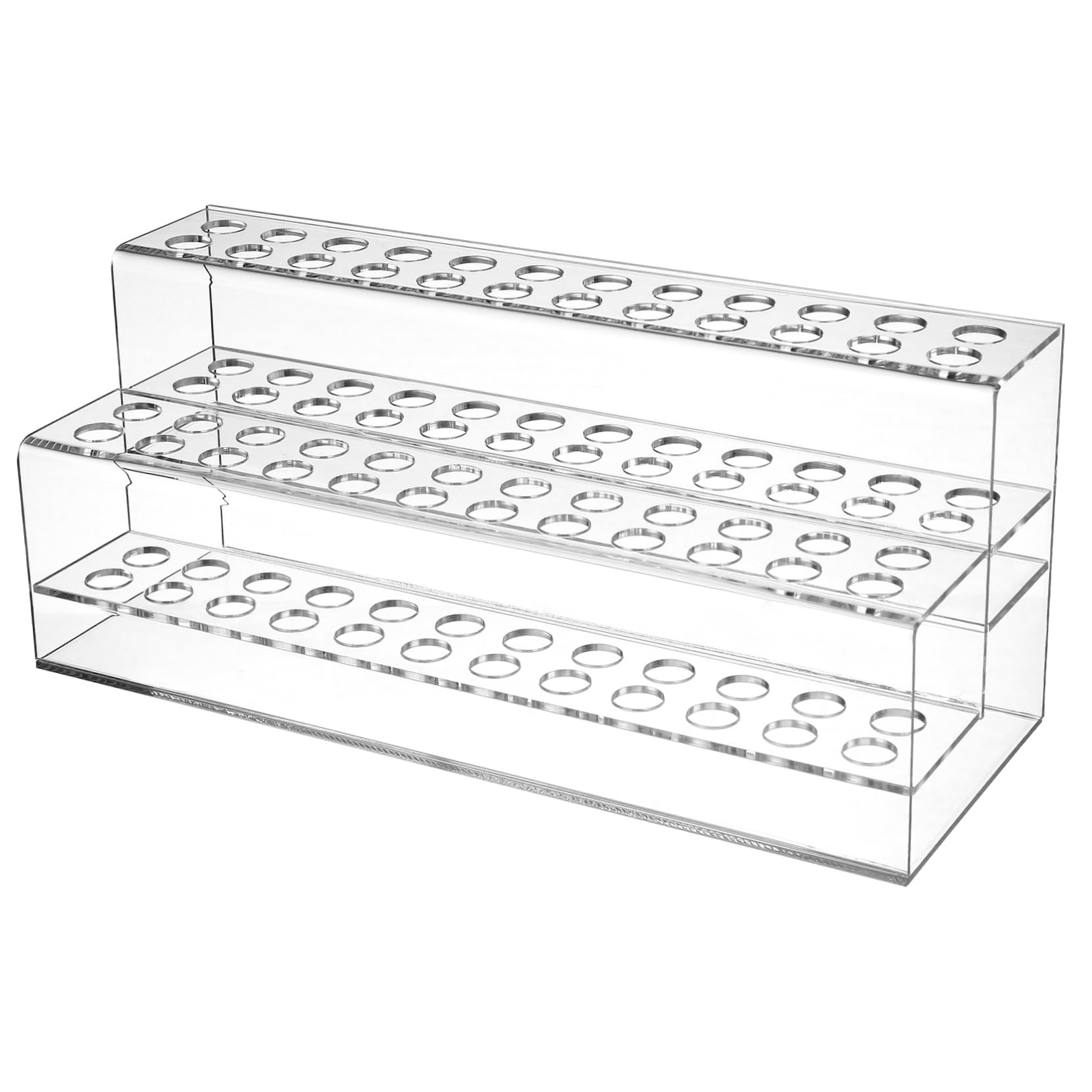 DOITOOL 48 Hole Acrylic Pen Holder,Paint Brush Holder Marker Storage Rack Pencil Holder,Cosmetic Brushes Organizer Stand