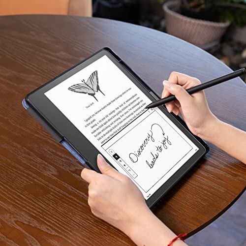 CoBak Case for Kindle Scribe - All New PU Leather Cover with Auto Sleep Wake Feature for Kindle Scribe 10.2" 2022 Released with Pen Holder