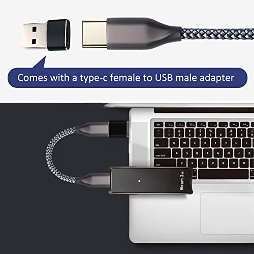 okcsc DAC Adapter Cable,High-End DAC/OTG Cable/Amplifier Adapter Replacement Cable Improved Sound Quality for Type C DAC Headphone AMP Compatible with FiiO K3 Khadas Tone 2 Pro to USB C Mobile