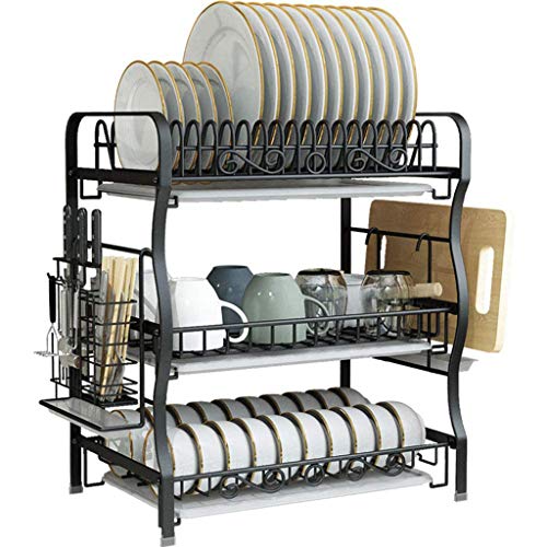 SDGH Dish Rack - Tier Dish Drying Rack Stainless Steel Counter Dish Drainer Rack with Drainboard