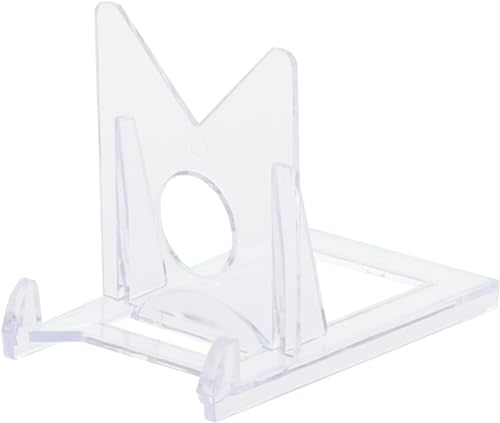 BCW 2-Piece Card Display Stands - 20 ct | Showcase Top Loaders, Magnetics, Screwdowns |Trading Card Display| Card Display Stand | Card Stand | Semi Rigid Card Holder Stand | Clear Plastic Stand