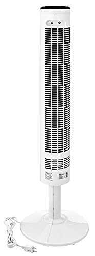 Honeywell HYF023W Comfort Control Tower Fan, Wide Area Cooling, White