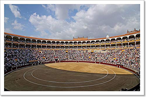 Barewalls Plaza Del Toros De Las Ventas, Madrid Paper Print Wall Art (12in. x 18in.)