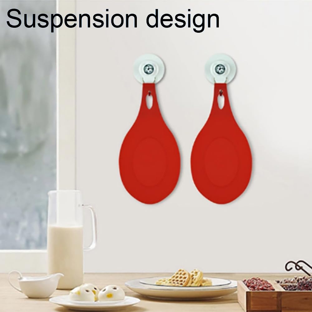 Silicone Spoon Rest for Stove Top, Kitchen Spoon Rest for Kitchen Counter, Coffee Spoon Rest, Heat Resistant Cooking Spoon Holder Stove Spoon Rest for Kitchen Utensils Ladles(size:B)