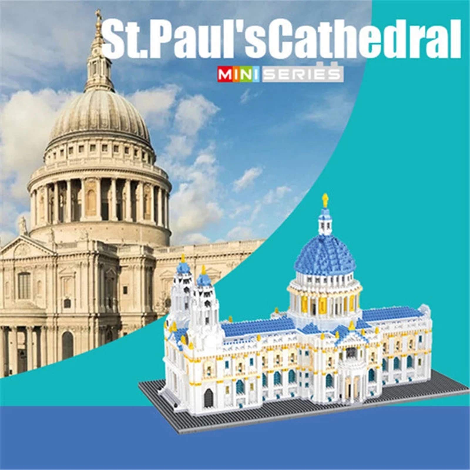 St.Paul's Cathedral Castle Collection Famous Architecture Model Building Block Set (7053pcs ) Micro Mini Bricks Toys Gifts for Kids and Adults