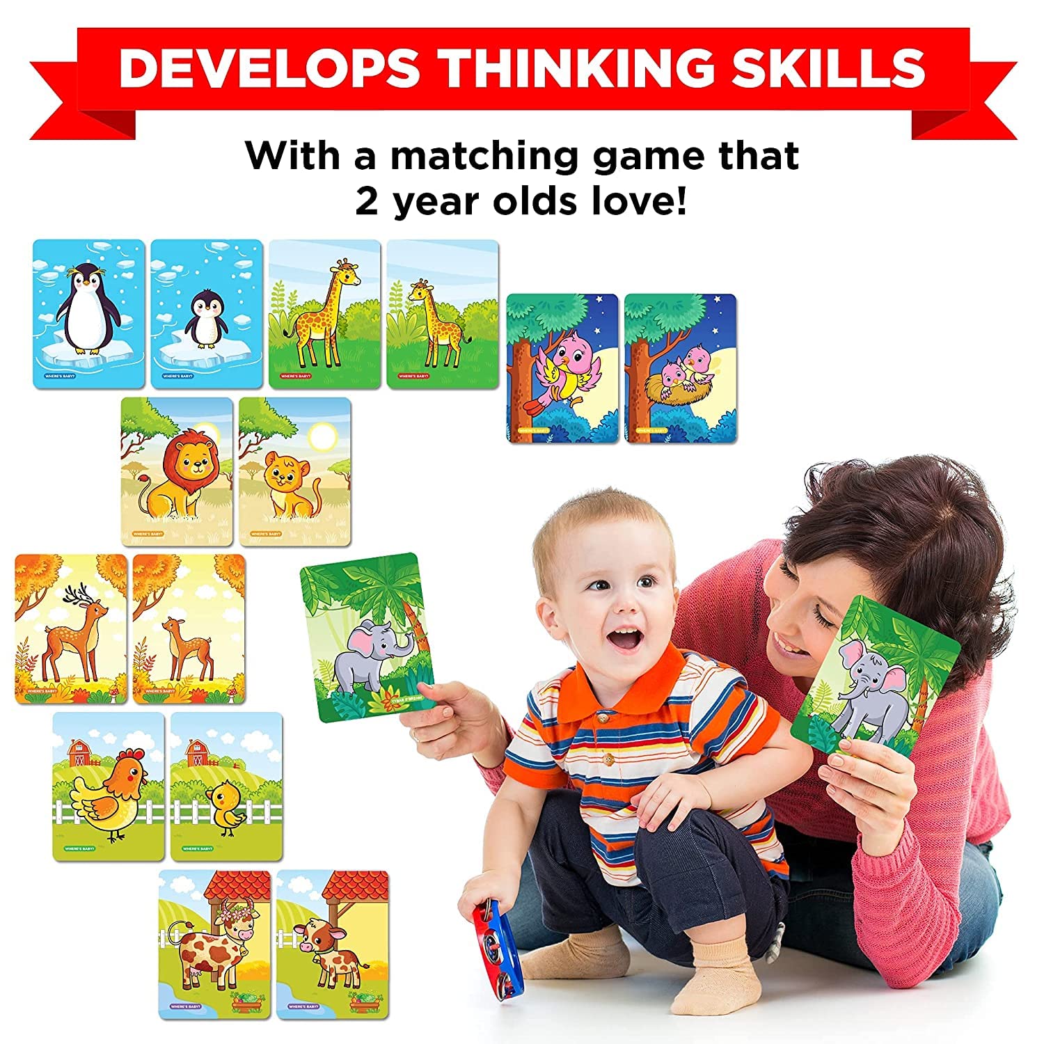 Learnabee Toys for 2 Year Old Boys/Girls | Gift for 2 Year Old Kids | Board Books and Fun Activities |Learning and Educational Toys & Games (1 Box Set)
