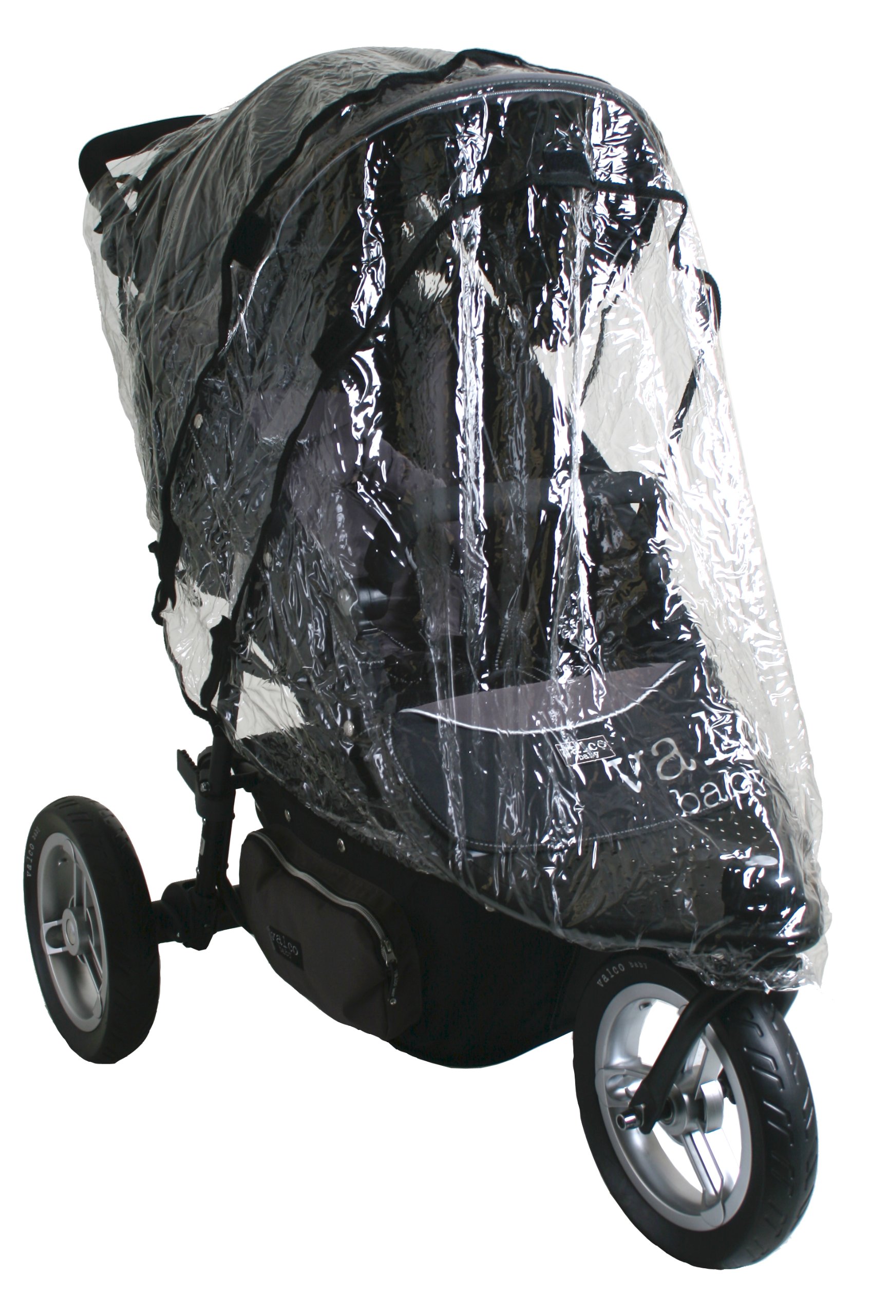 Valco Baby Universal 3-Wheel Rain Cover – Heavy-Duty PVC, Wind & Rain Protection, Compatible with Valco Baby & Other Stroller Models