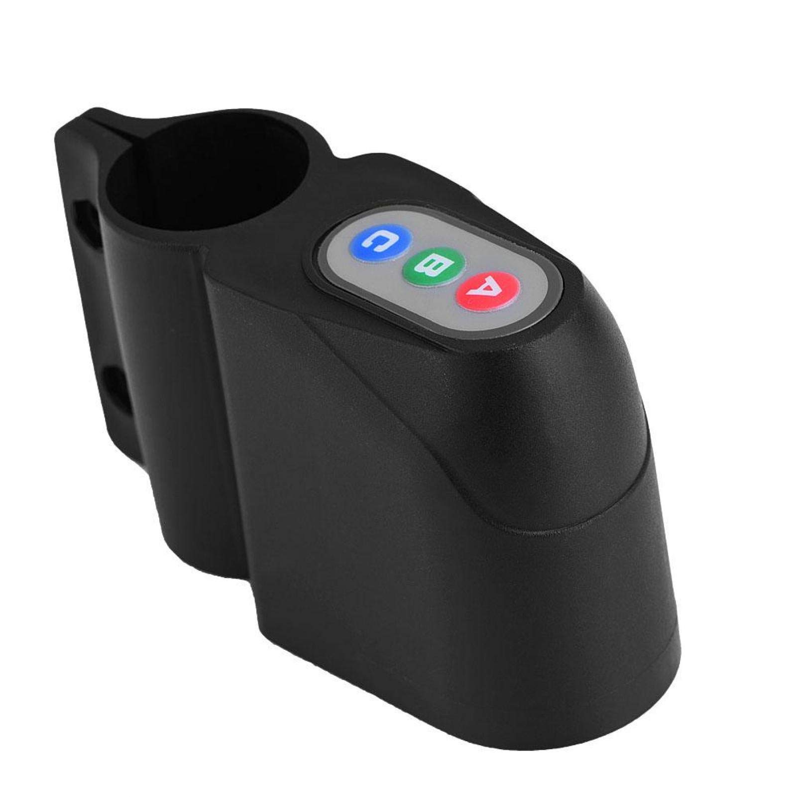 Bike Lock, Resettable 4Digit Code That You Can Reset The Combination As Often As You Like,Security Alarm Tool(Color : Black)