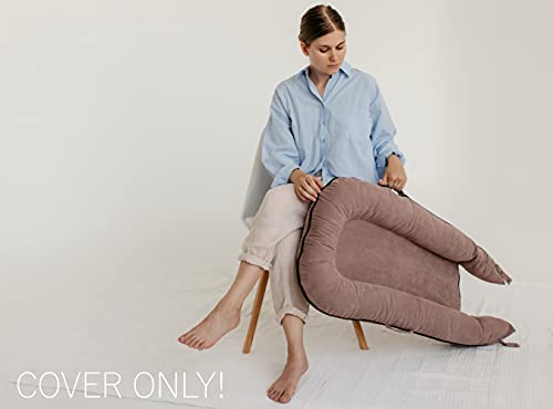 Lounger Cover by Sofia Amber – Cover ONLY for DockAToT and Sleepyhead Deluxe + Docks - Baby nest Sleep Pod Replacement Extra Cover - Cocoa